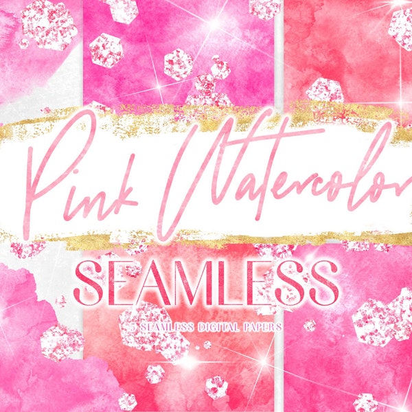 Hot Pink Watercolor - Etsy