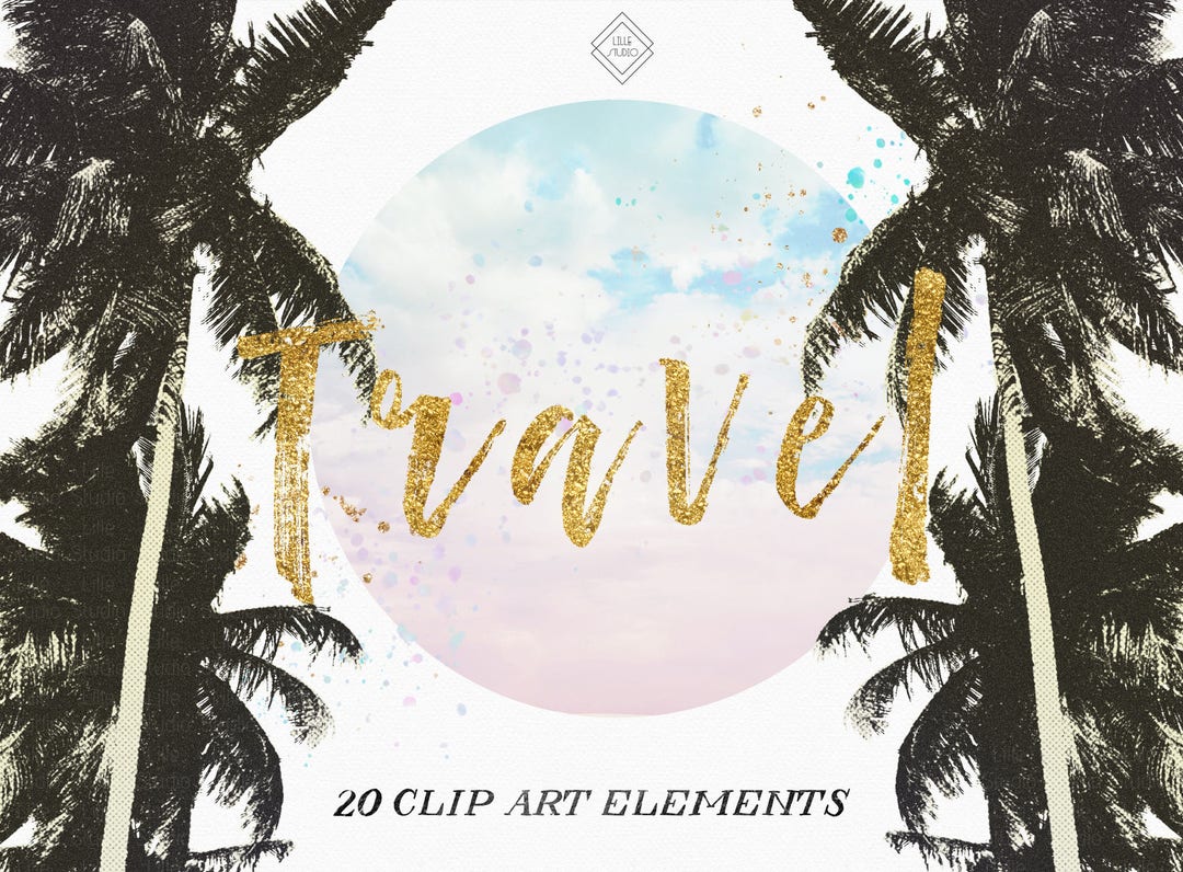 Travel Clipart - Wanderlust Summer Clip Art - Adventure Road Trip ...