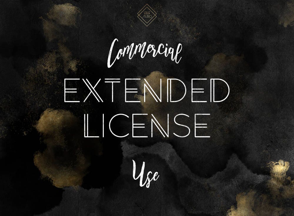 Extended Use License Commercial Use Lille Studio Digital Download ...