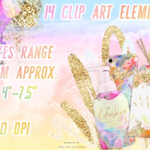 Rainbow Watercolor Brush Stroke Clipart - Abstract Water Color Strokes ...