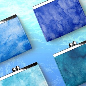 Seamless Blue Watercolor Digital Paper Pattern - Aqua Navy Water Color ...