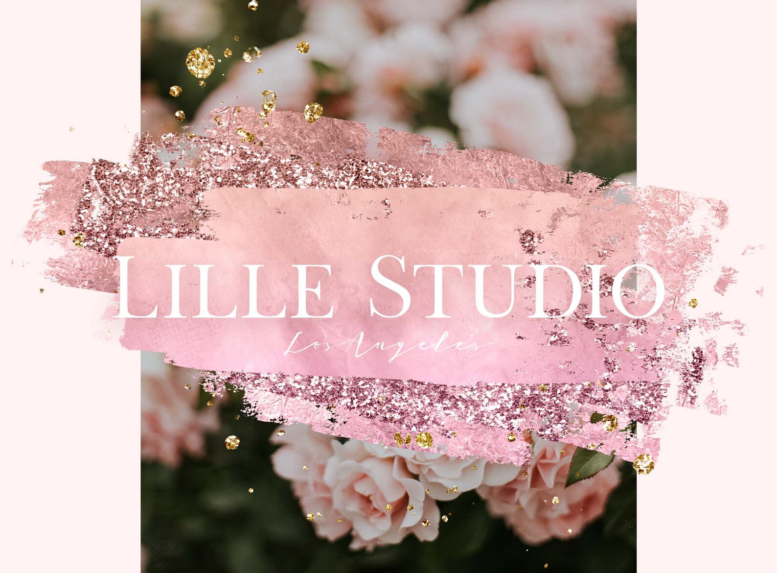 Blush Pink Watercolor Clipart PNG Rose Gold Brush Stroke - Etsy