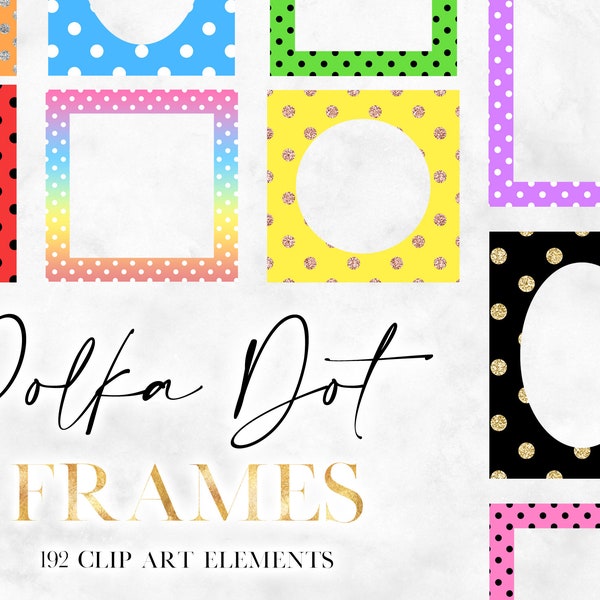 Polka Dot Frame - Etsy