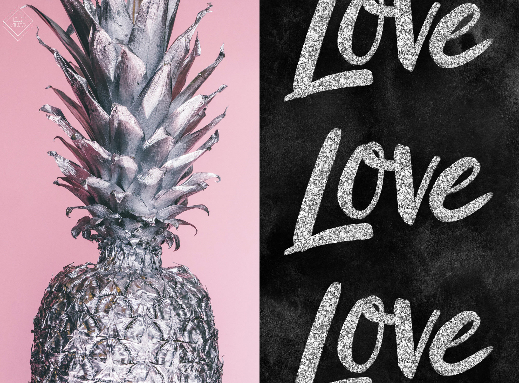 Silver Glitter Digital Alphabet Clipart Letter Clip Art | Etsy