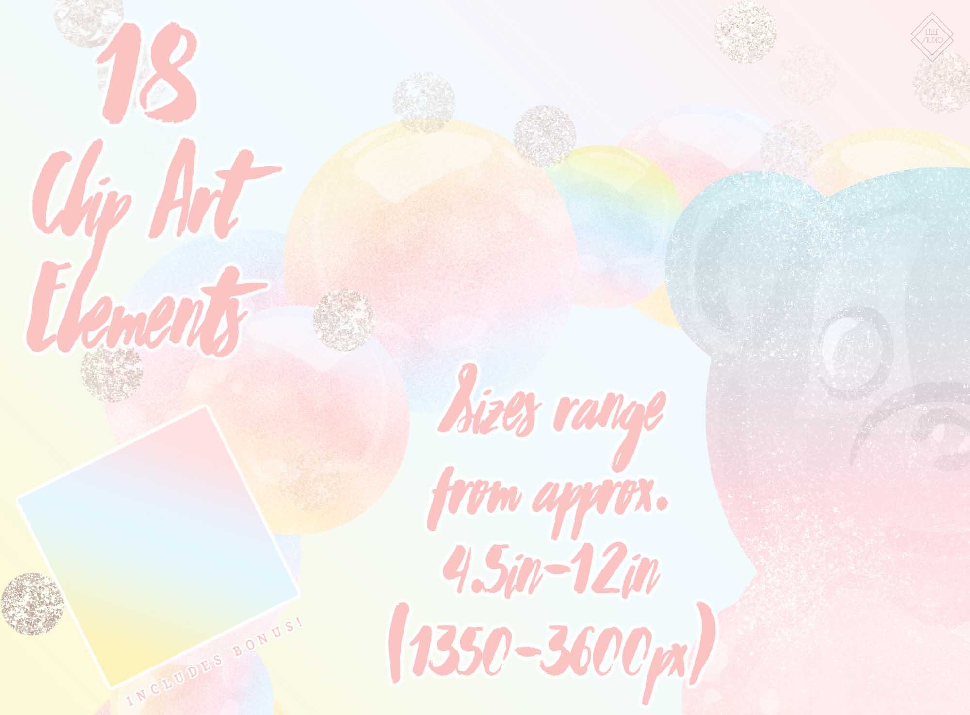 Rainbow Gummy Candy Clipart Pastel Sweets Bubble Gum Clip | Etsy