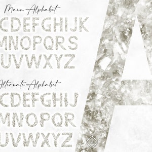 Quartz Crystal Alphabet Clipart - Diamond Letter Clip Art Monogram ...