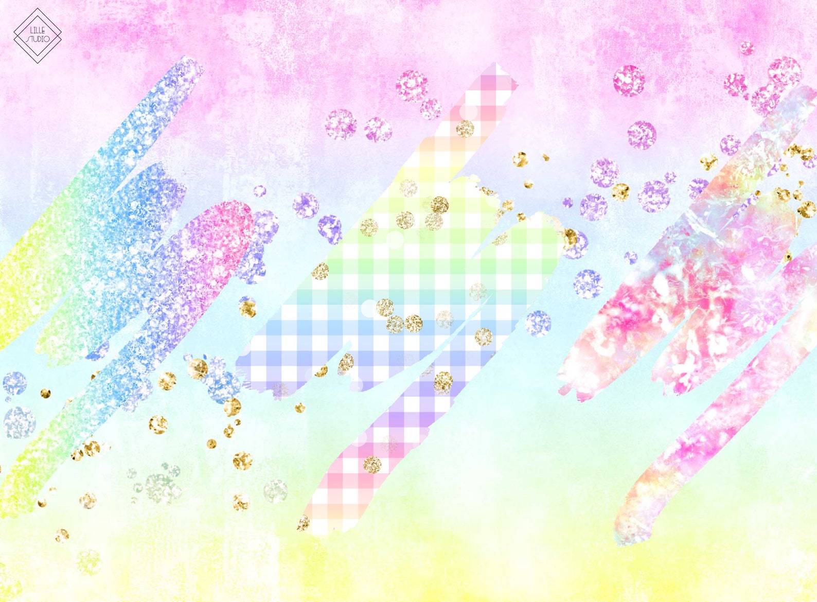 Pastel Rainbow Seamless Digital Paper Watercolor Confetti - Etsy