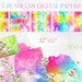 Rainbow Watercolor Seamless Digital Paper: Colorful Background Patterns ...
