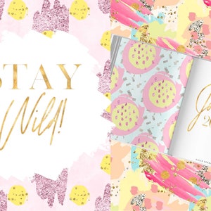 Seamless Neon Abstract Digital Paper - Colorful Geometric Confetti ...