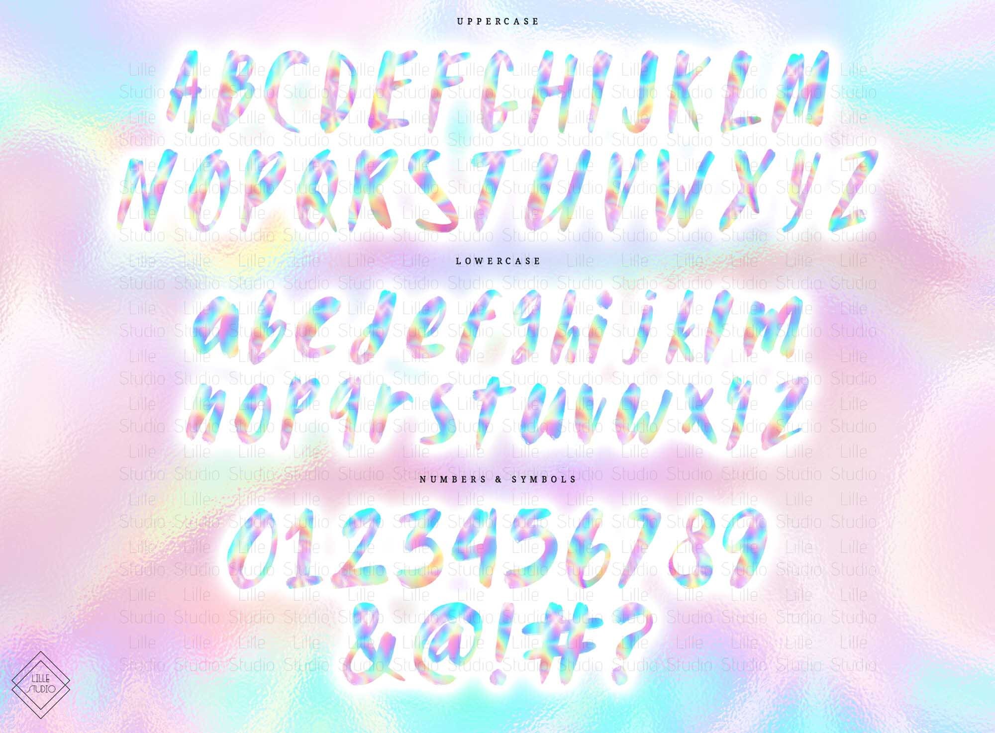 Papercraft Colorful Sparkle Digital Letters Unicorn Letter Clip Art PNG ...