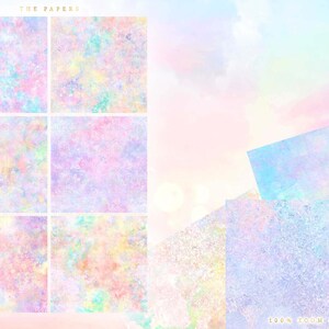 Pastel Rainbow Glitter Digital Paper Seamless - Unicorn Color Pattern ...