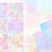 Pastel Rainbow Glitter Digital Paper Seamless - Unicorn Color Pattern ...