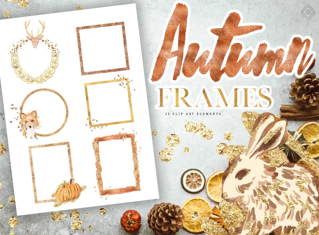 Fall Border Clipart Frame - Autumn Thanksgiving Borders Clip Art ...