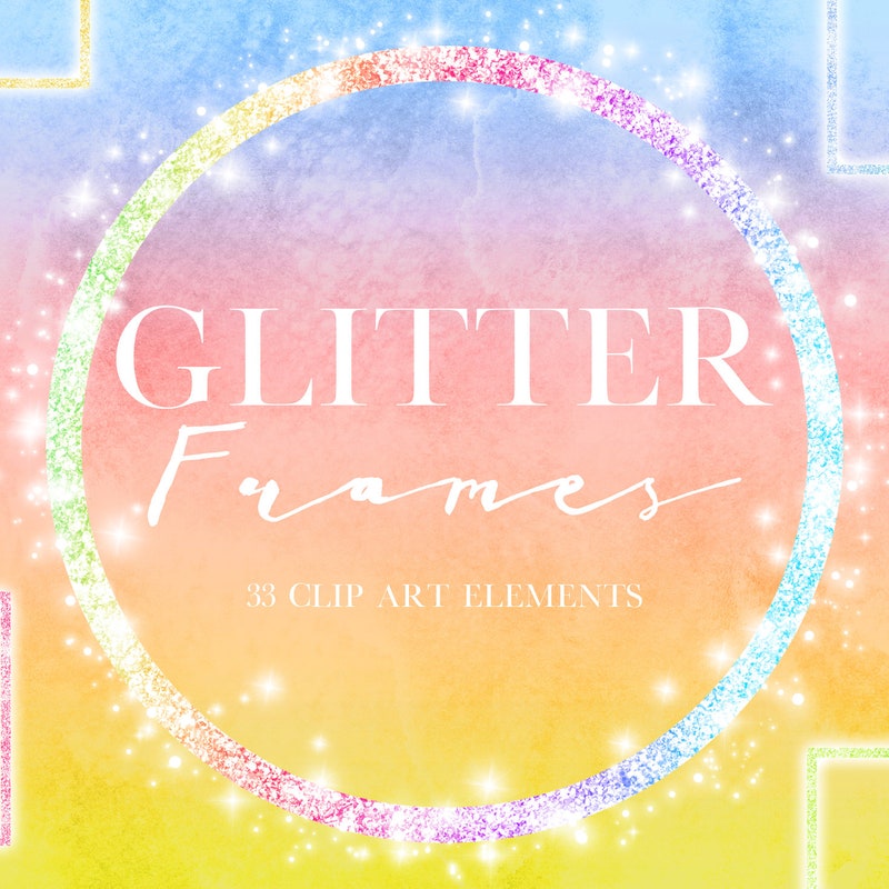 Glitter Frames - Etsy