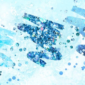 Baby Blue Watercolor Digital Paper - Pastel Water Color Winter Snow ...