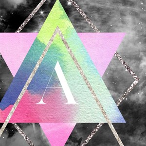 Geometric Watercolor Clipart - Abstract Shapes Water Color Clip Art ...