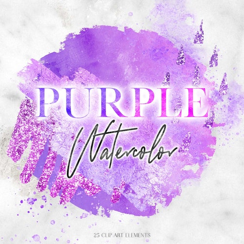 Purple Watercolor Brush Stroke Png Paint Brush Strokes Clip - Etsy Canada