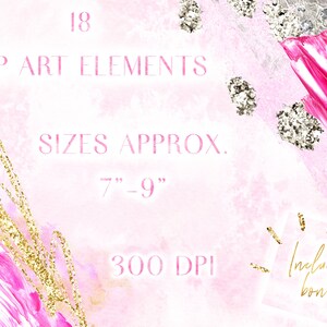 Metallic Pink Brush Stroke PNG Clipart - Rose Gold Silver Sparkle Paint ...