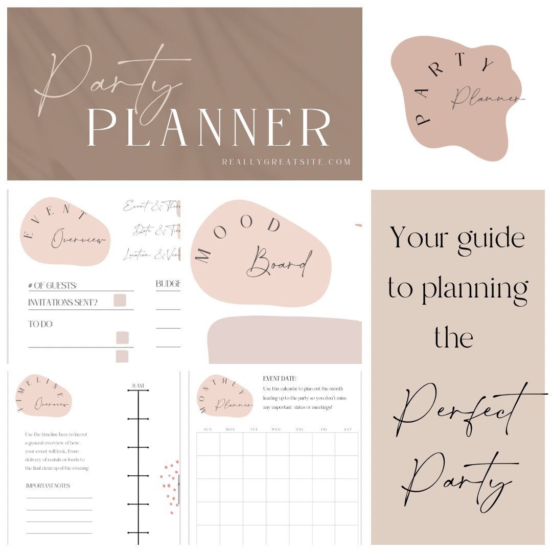 Party Planning Guide for the Home Party Planner | Goodnotes Template ...