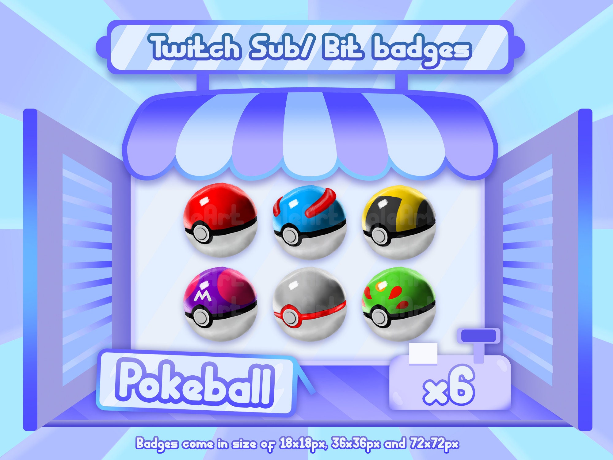 Pokeballs Pokeballs Master Ball Sub / Bit Badges Badges for Twitch ...