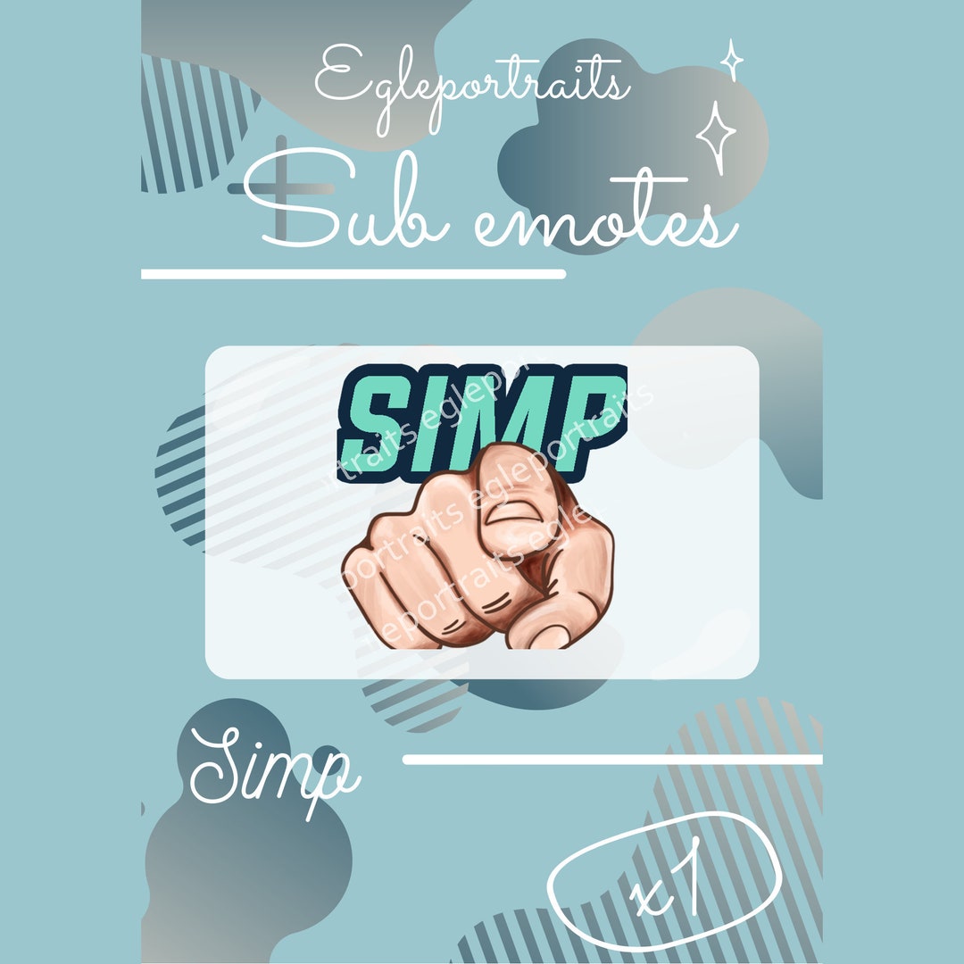 Twitch Emote, Simp Emote, Streamer Emote - Etsy