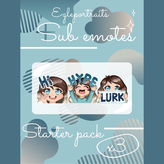 Art & Collectibles custom emotes clip art EViTA : teddy ombre hair ...