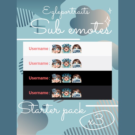 Art & Collectibles custom emotes clip art EViTA : teddy ombre hair ...