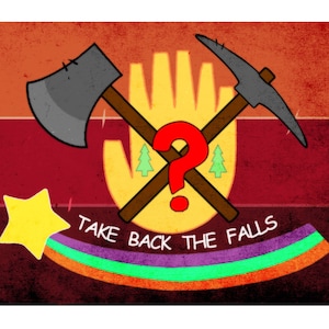 Gravity Falls Banner Take Back the Falls - Etsy UK
