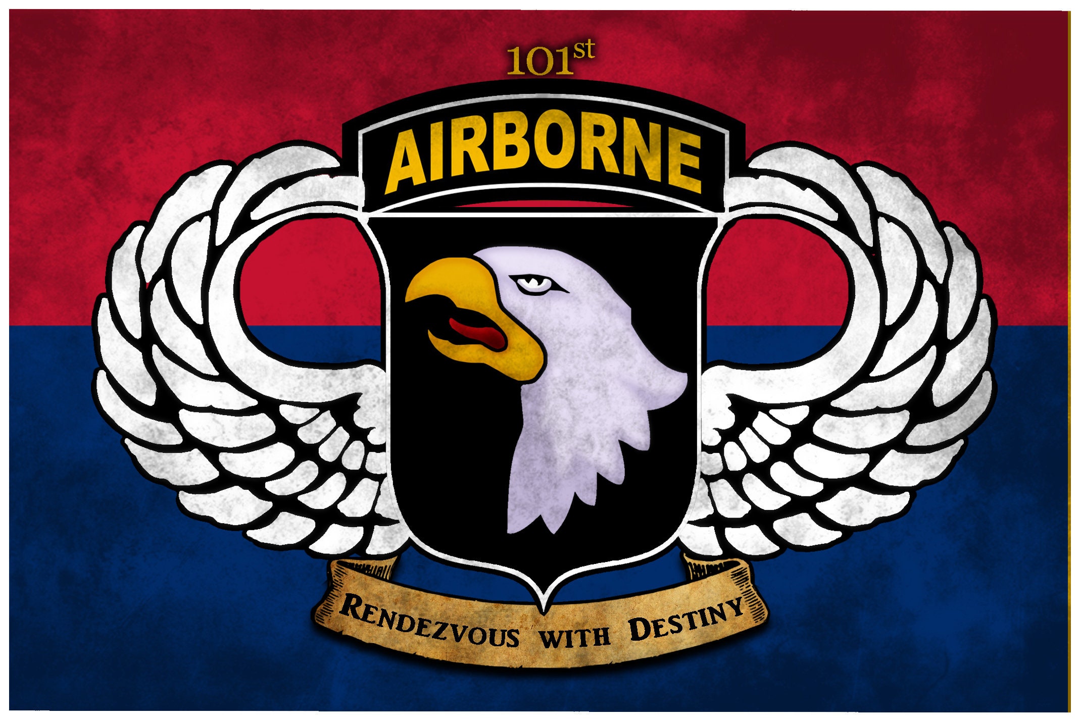 Screaming Eagles Flag - Etsy