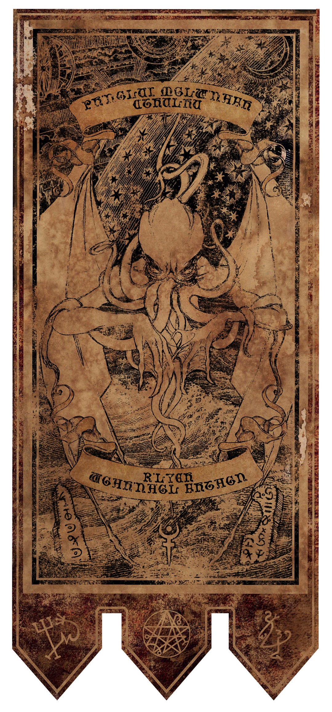 Cthulhu Lifesize Banner, Necronomicon - Etsy