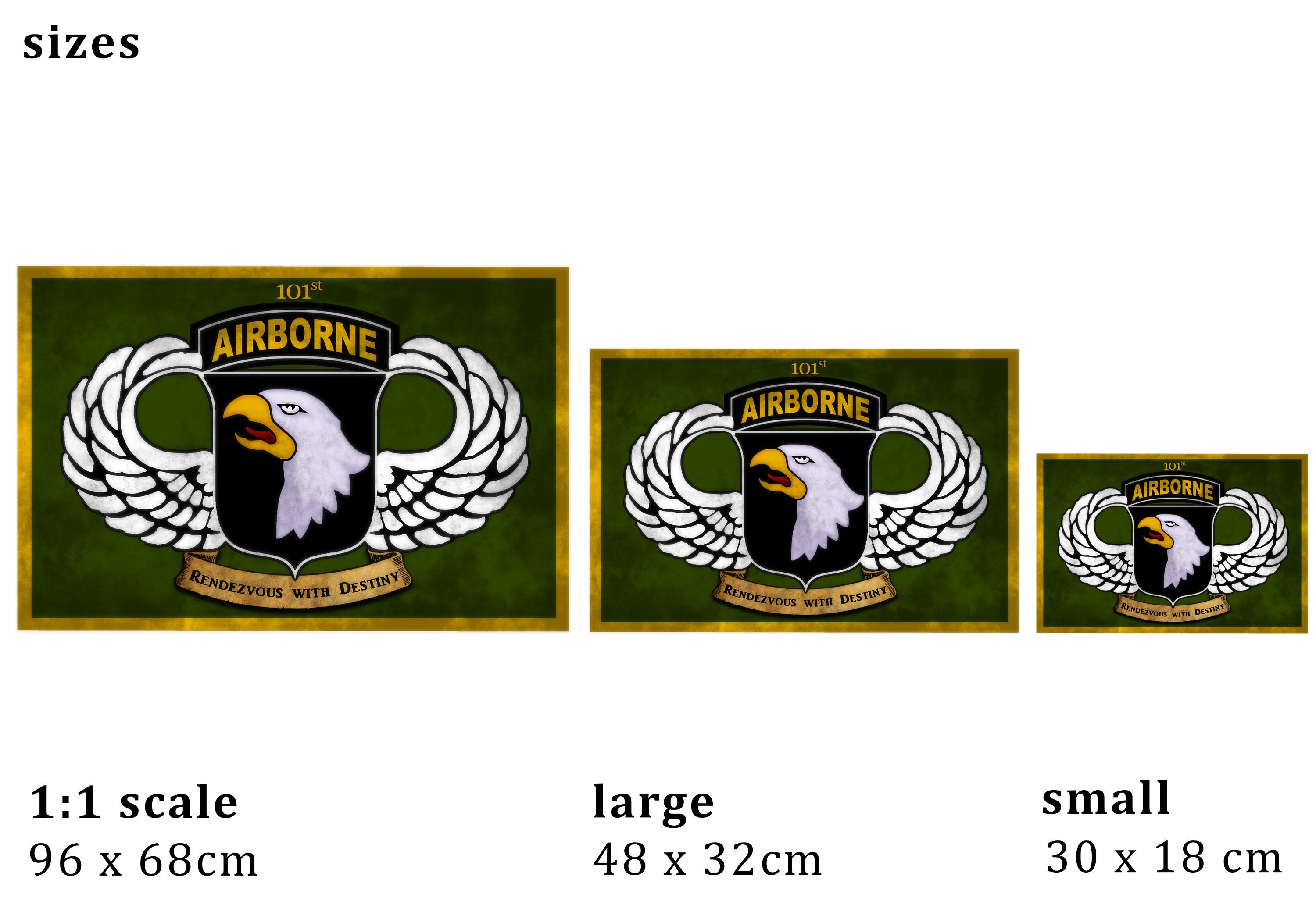 Screaming Eagles Flag | Etsy