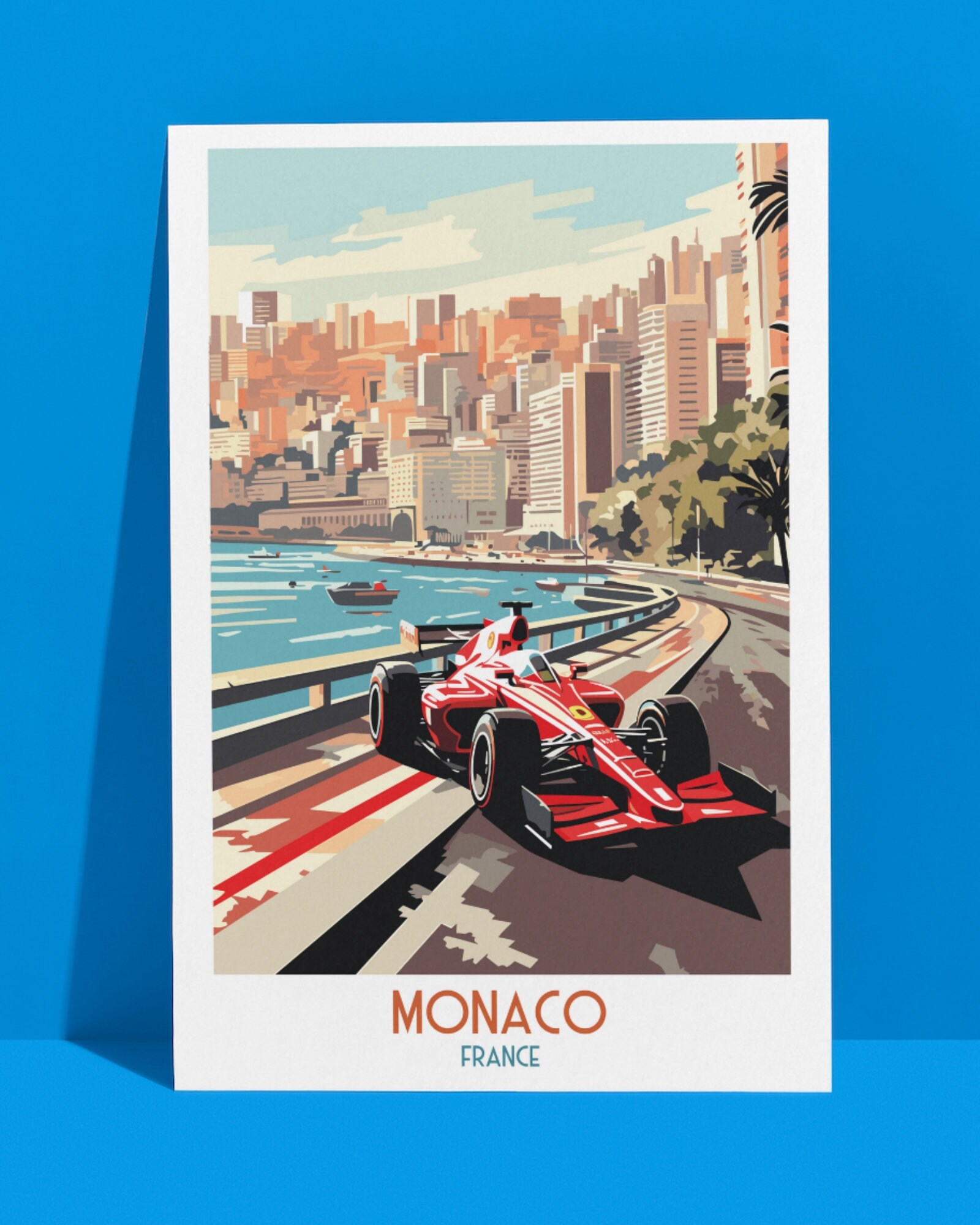 Monaco France Travel Print, Monaco France Travel Gift, Printable City ...
