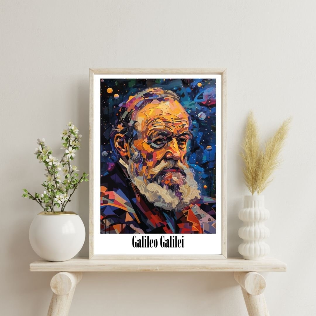 Galileo Galilei Poster Pop Art, Digital Prints, Instant Download ...