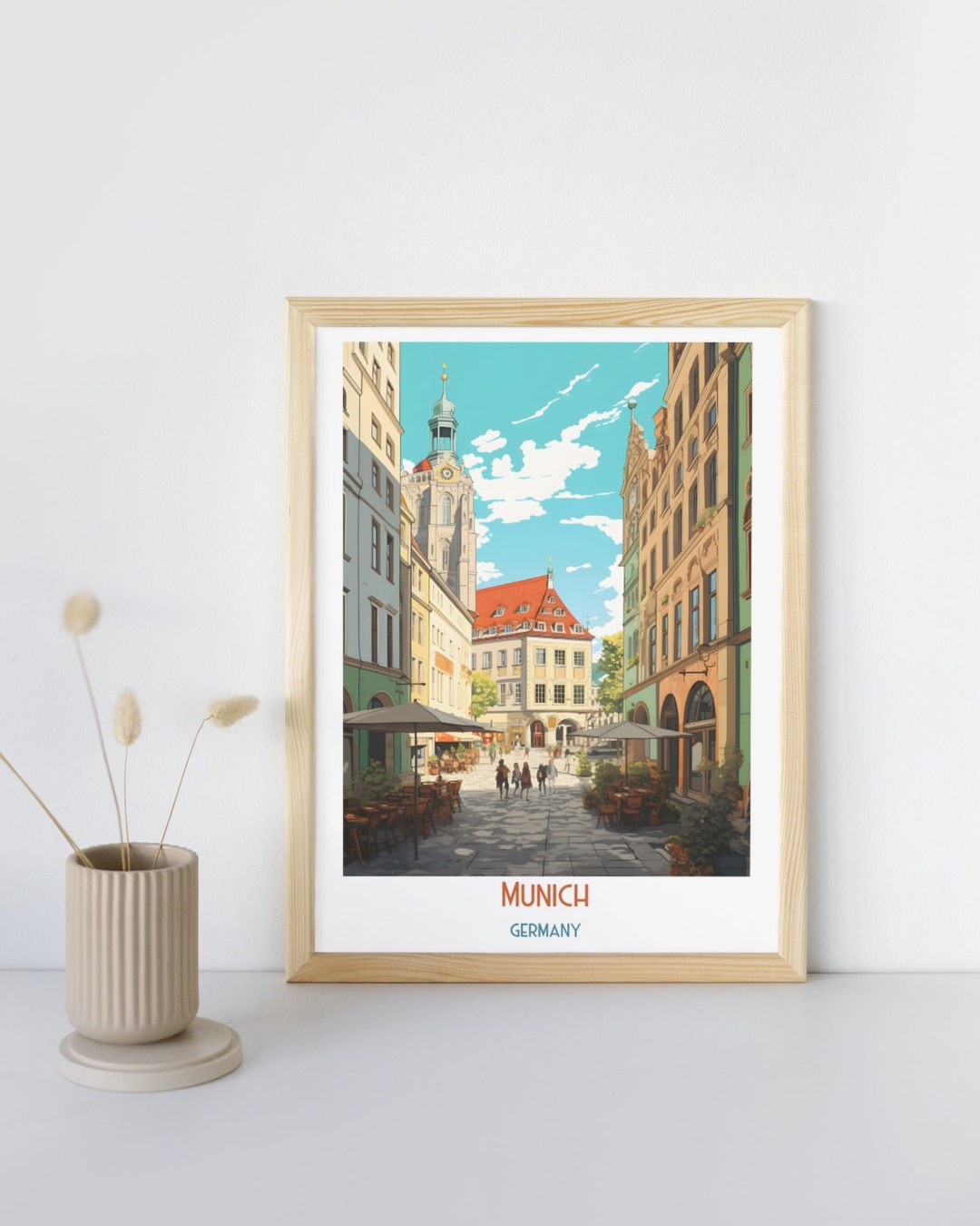 Munich Germany Travel Print, Munich Germany Travel Gift, Printable City ...