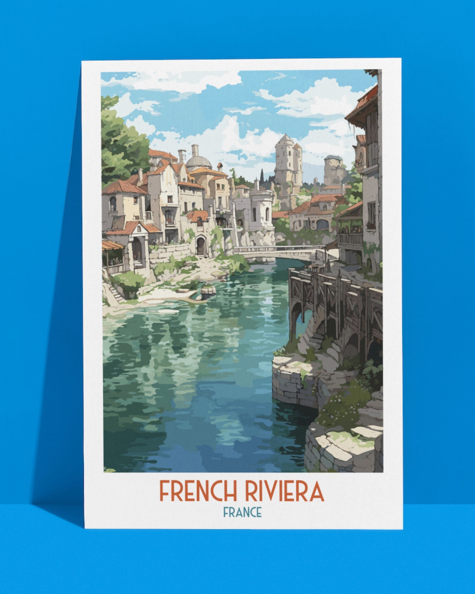 French Riviera France Travel Print, French Riviera Travel Gift ...