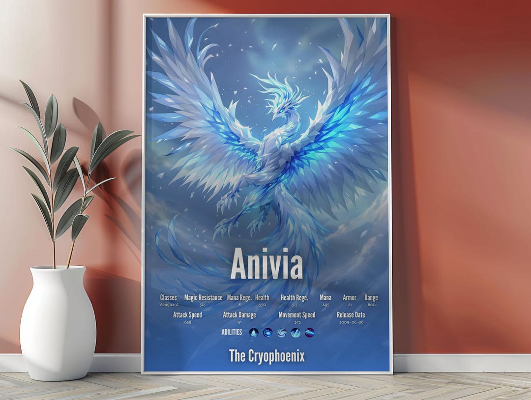 Anivia League of Legends Poster Digital Download Gaming Wall Art Lol ...