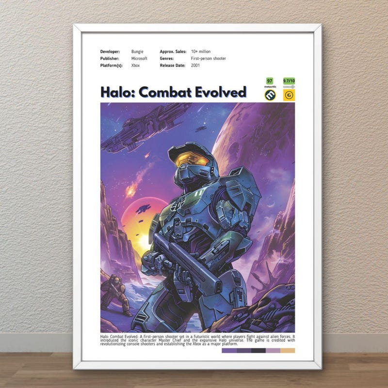 Halo Poster - Etsy