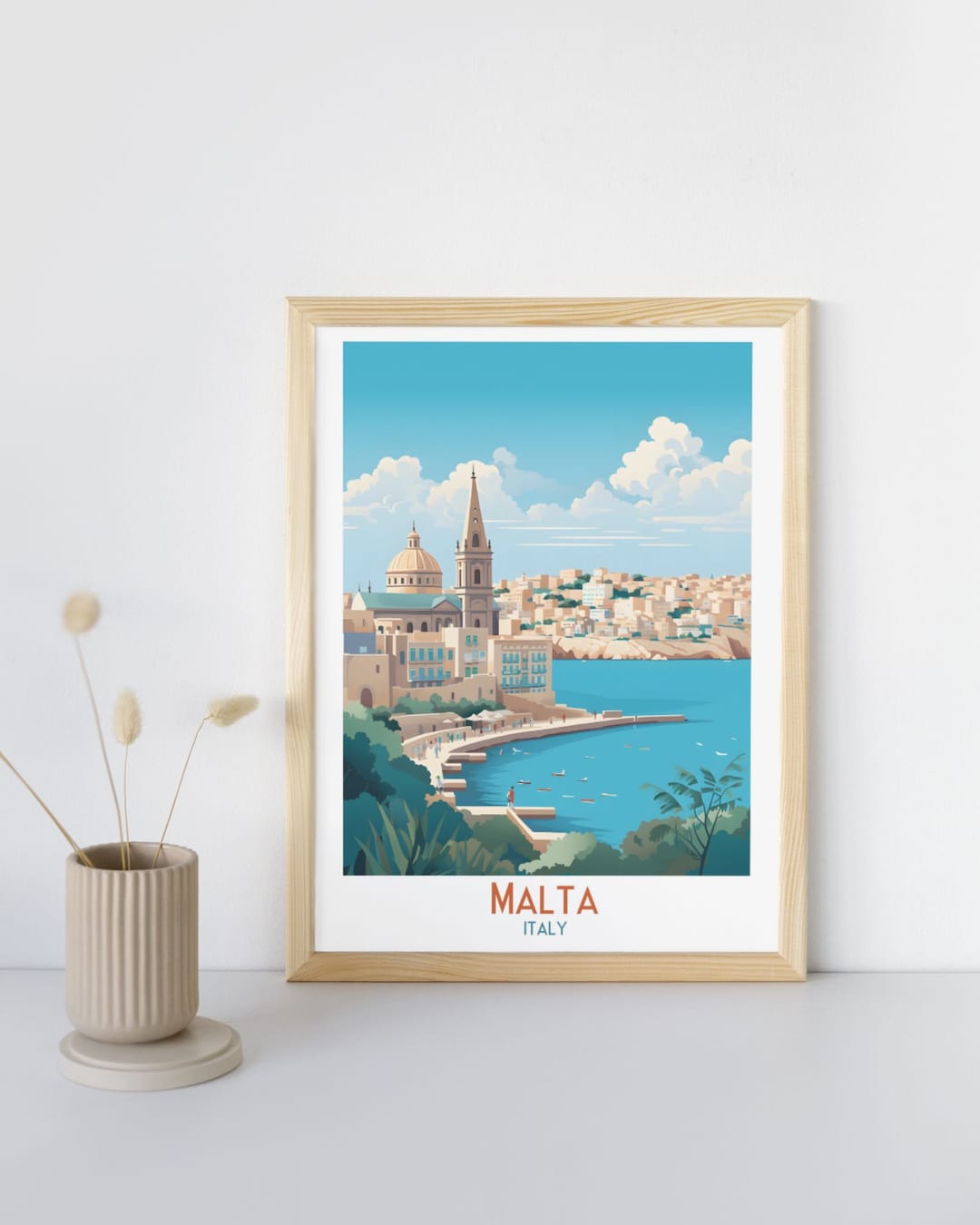 Malta Italy Travel Print, Malta Italy Travel Gift, Printable City ...