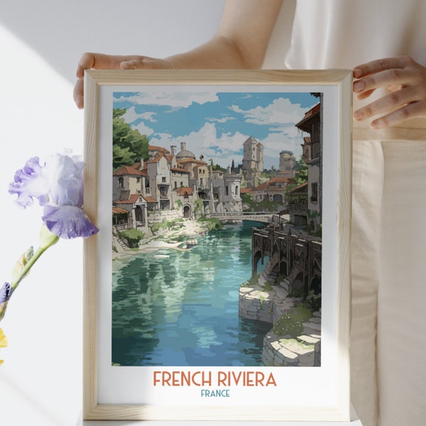 French Riviera Print - Etsy