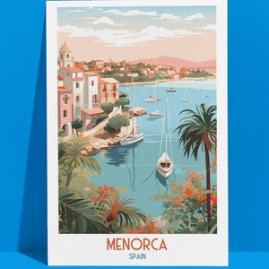 Menorca Spain Travel Print, Menorca Spain Travel Gift, Printable City ...