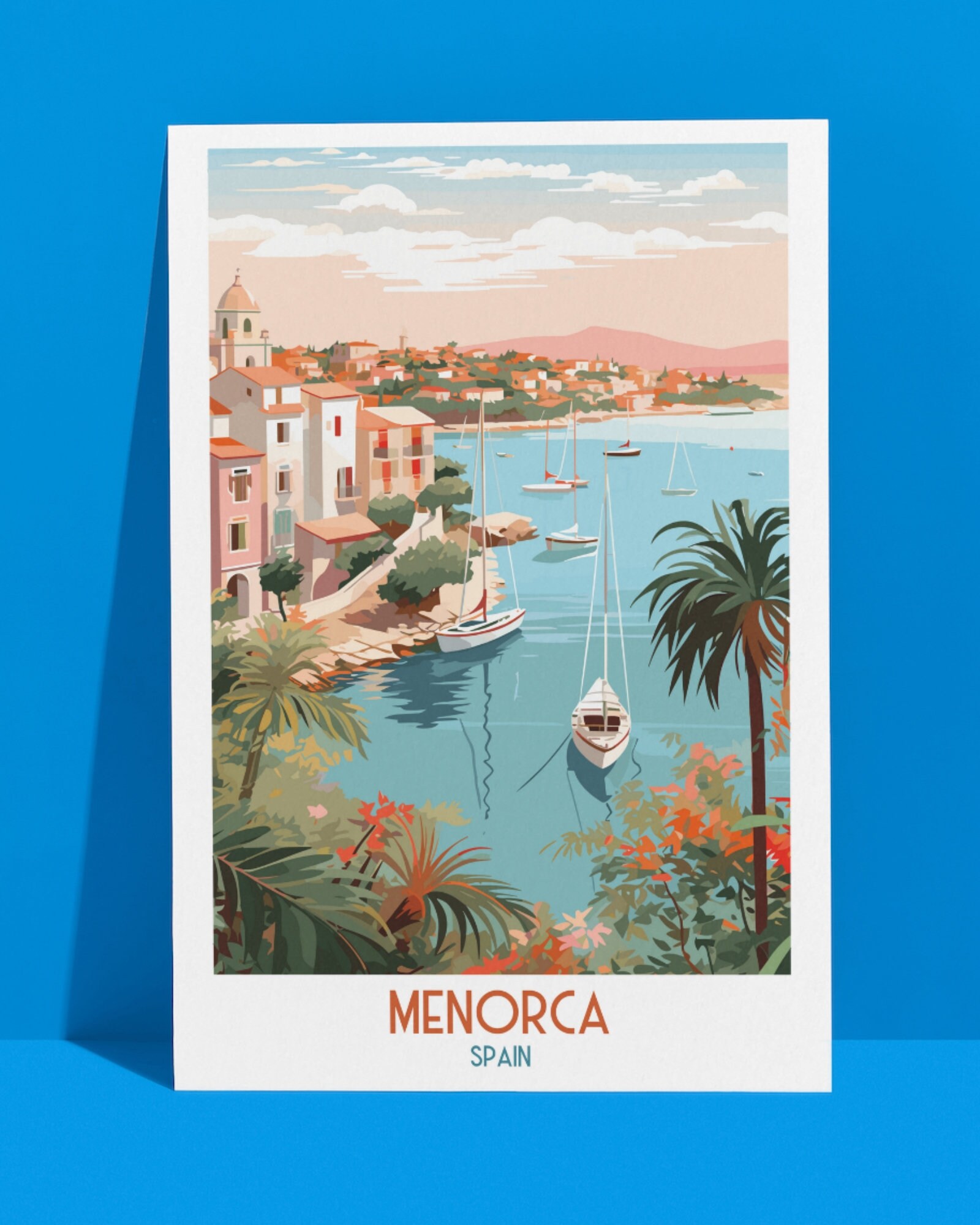 Menorca Spain Travel Print, Menorca Spain Travel Gift, Printable City ...