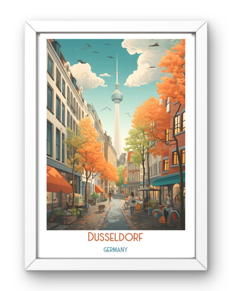 Dusseldorf Germany Print, Dusseldorf Germany Travel Gift, Printable ...