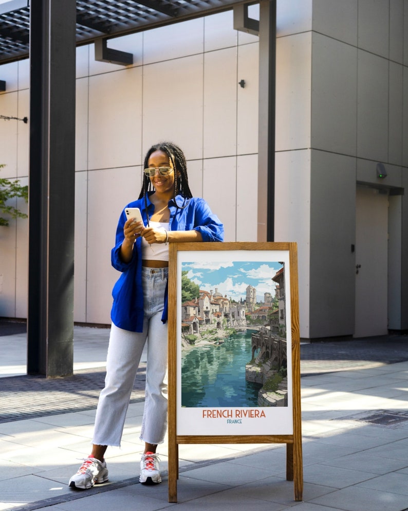 French Riviera France Travel Print, French Riviera Travel Gift ...