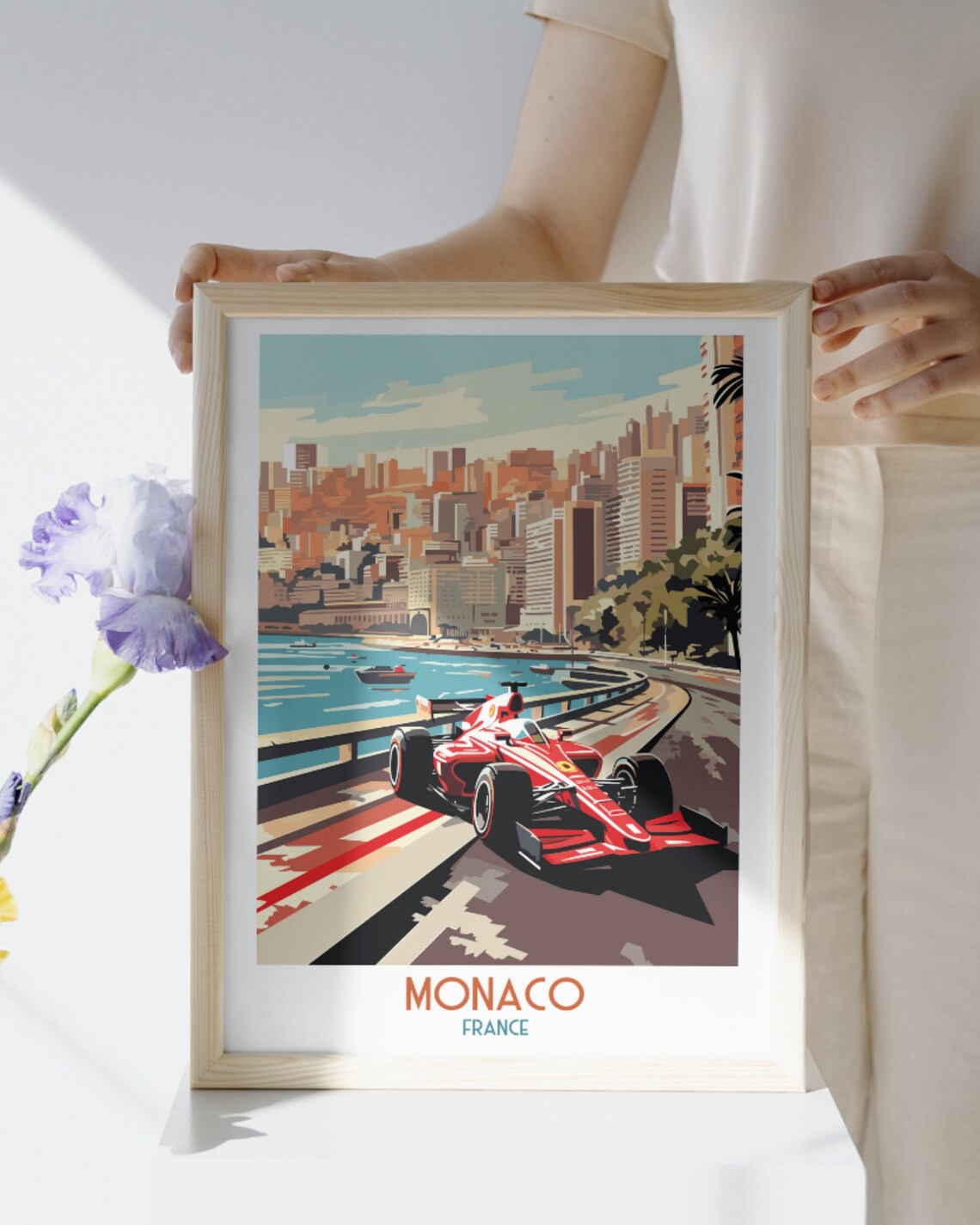 Monaco France Travel Print, Monaco France Travel Gift, Printable City ...