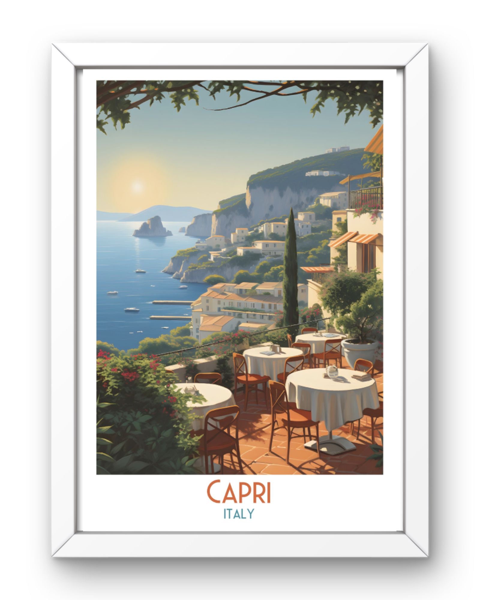 Capri Italy Travel Print, Capri Italy Travel Gift, Printable City ...