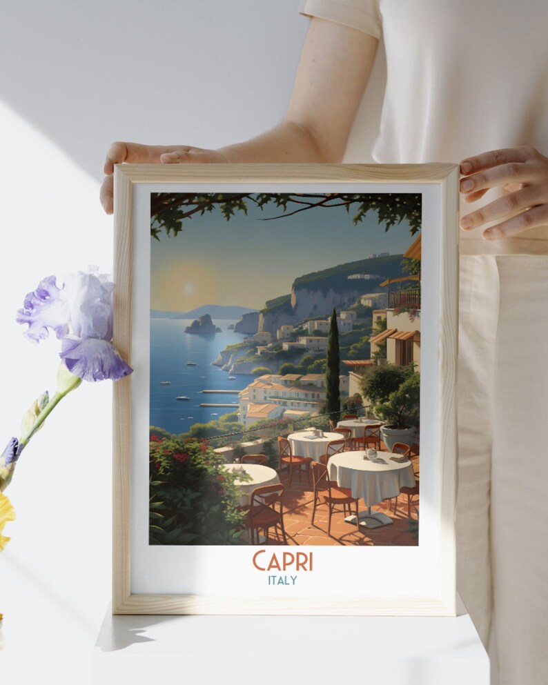 Capri Italy Travel Print, Capri Italy Travel Gift, Printable City ...