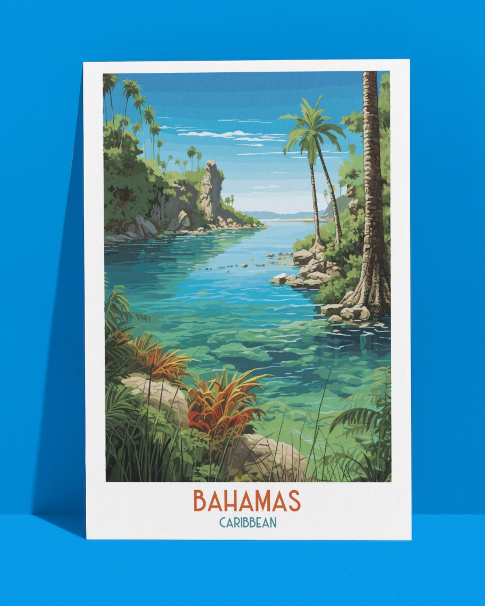 Bahamas Caribbean Travel Print, Bahamas Caribbean Travel Gift ...