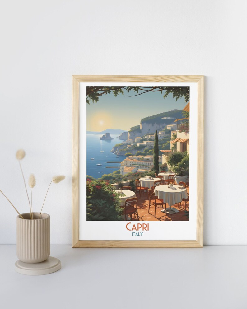 Capri Italy Travel Print, Capri Italy Travel Gift, Printable City ...