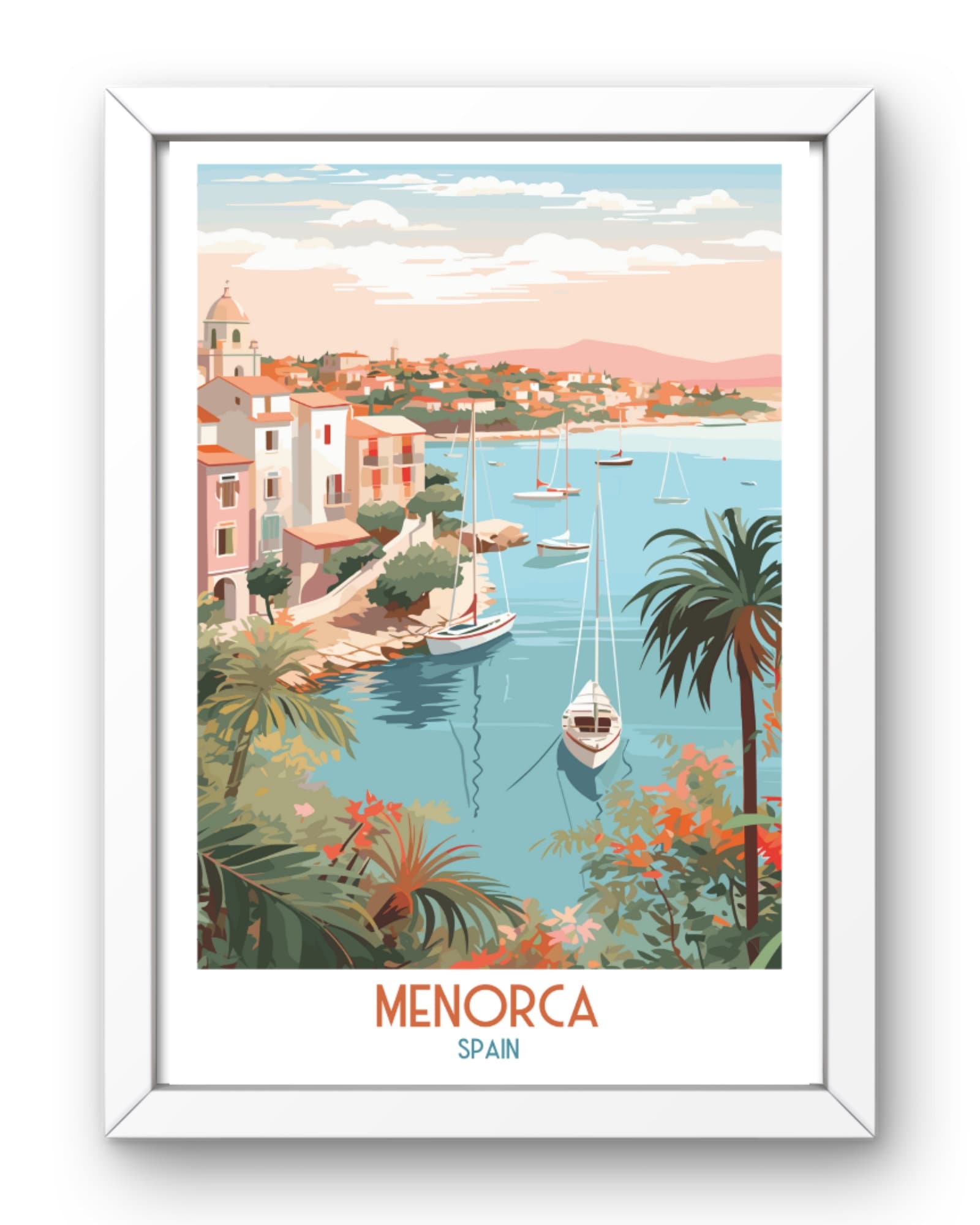Menorca Spain Travel Print, Menorca Spain Travel Gift, Printable City ...