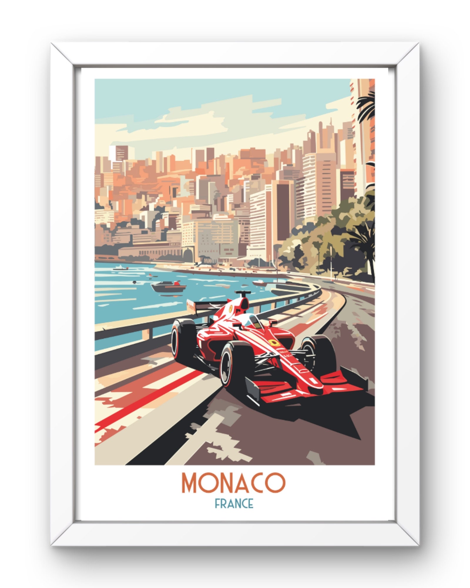 Monaco France Travel Print, Monaco France Travel Gift, Printable City ...